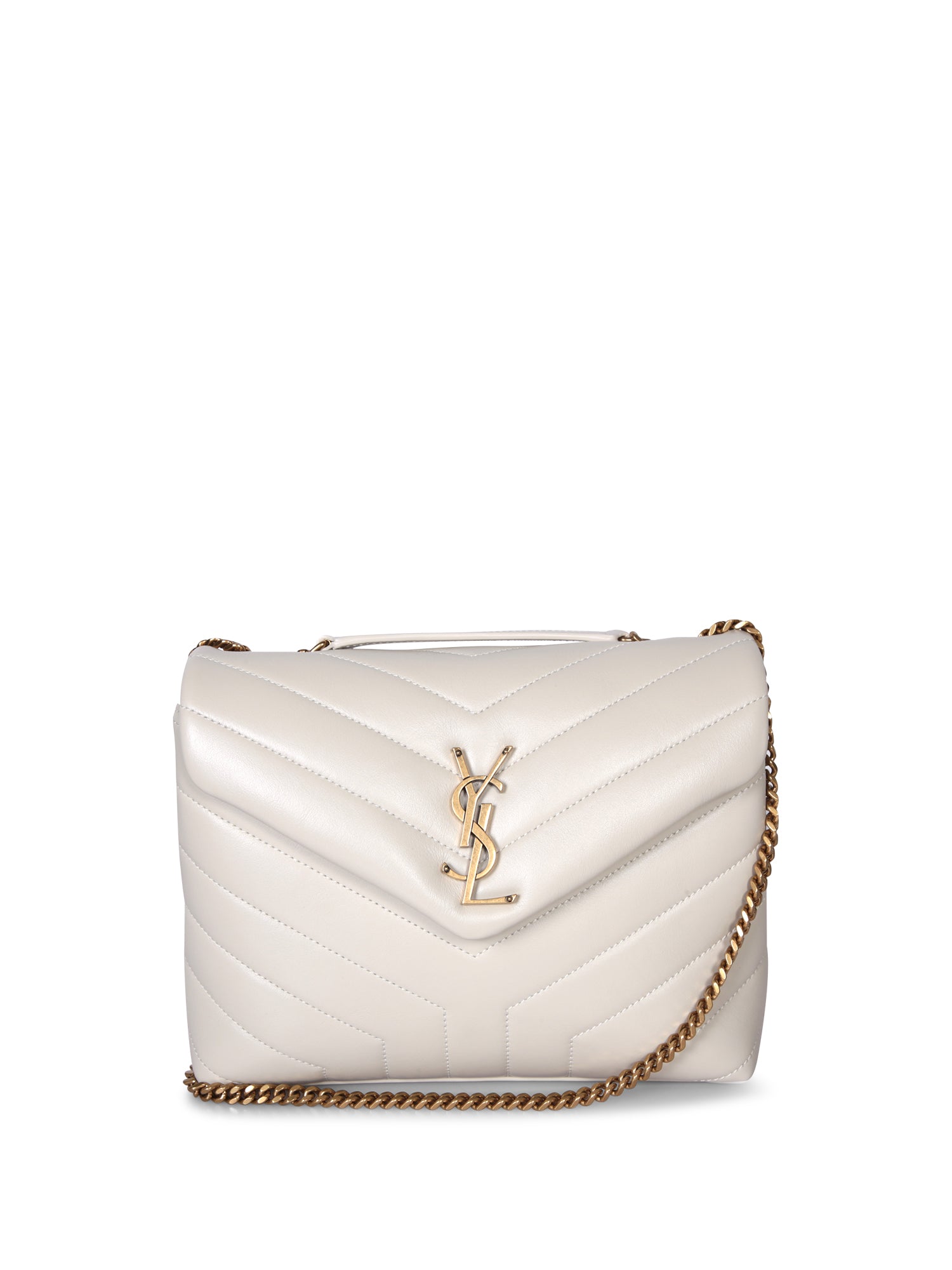 Loulou small ivory/gold bag – DELL'OGLIO