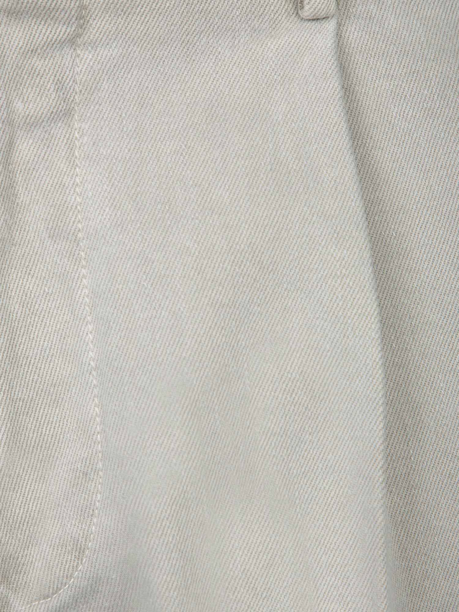 Cream Washed Cotton Bull Trousers – DELL'OGLIO