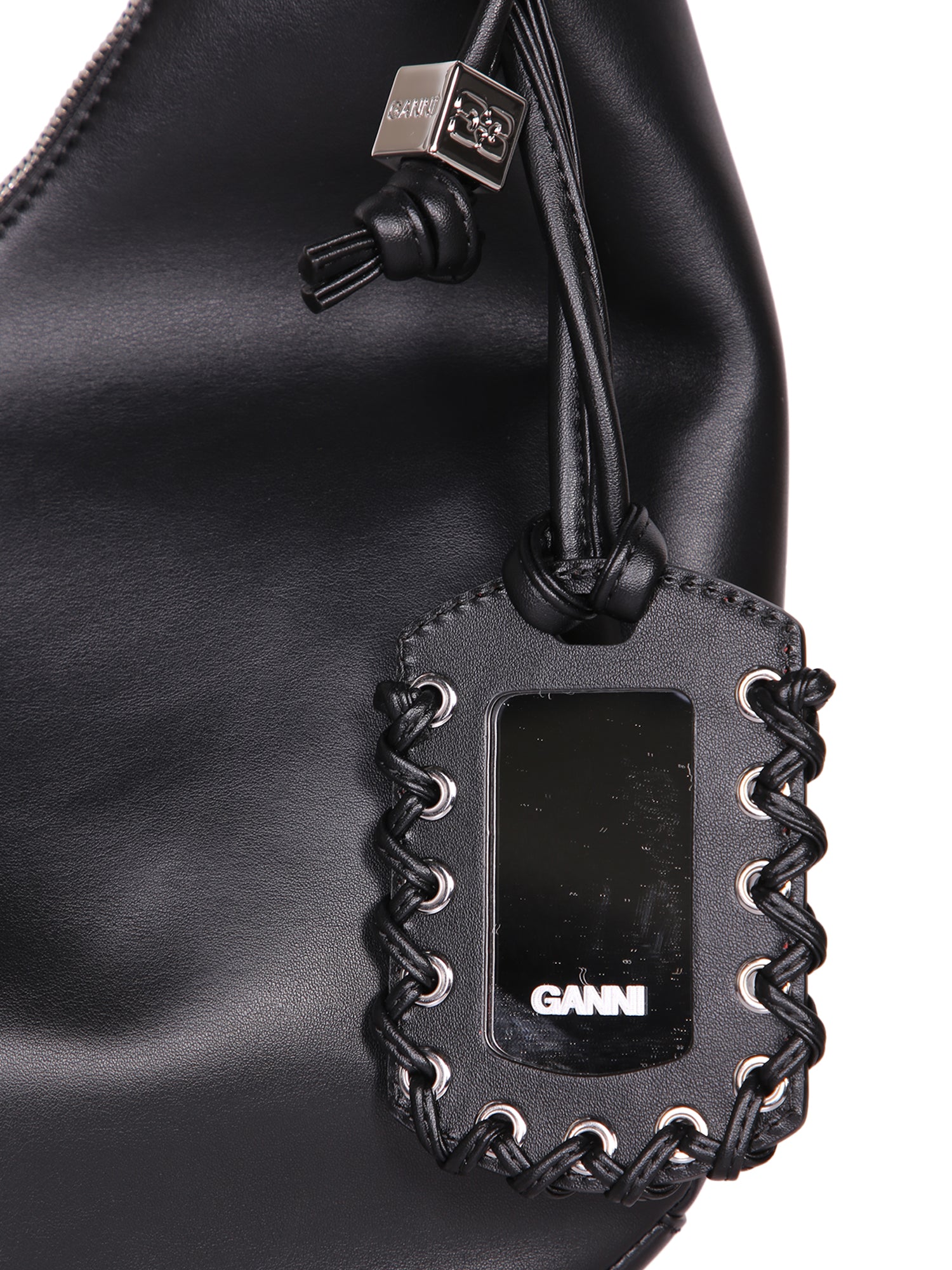 Medium Laces Hobo Bag in Black – DELL'OGLIO