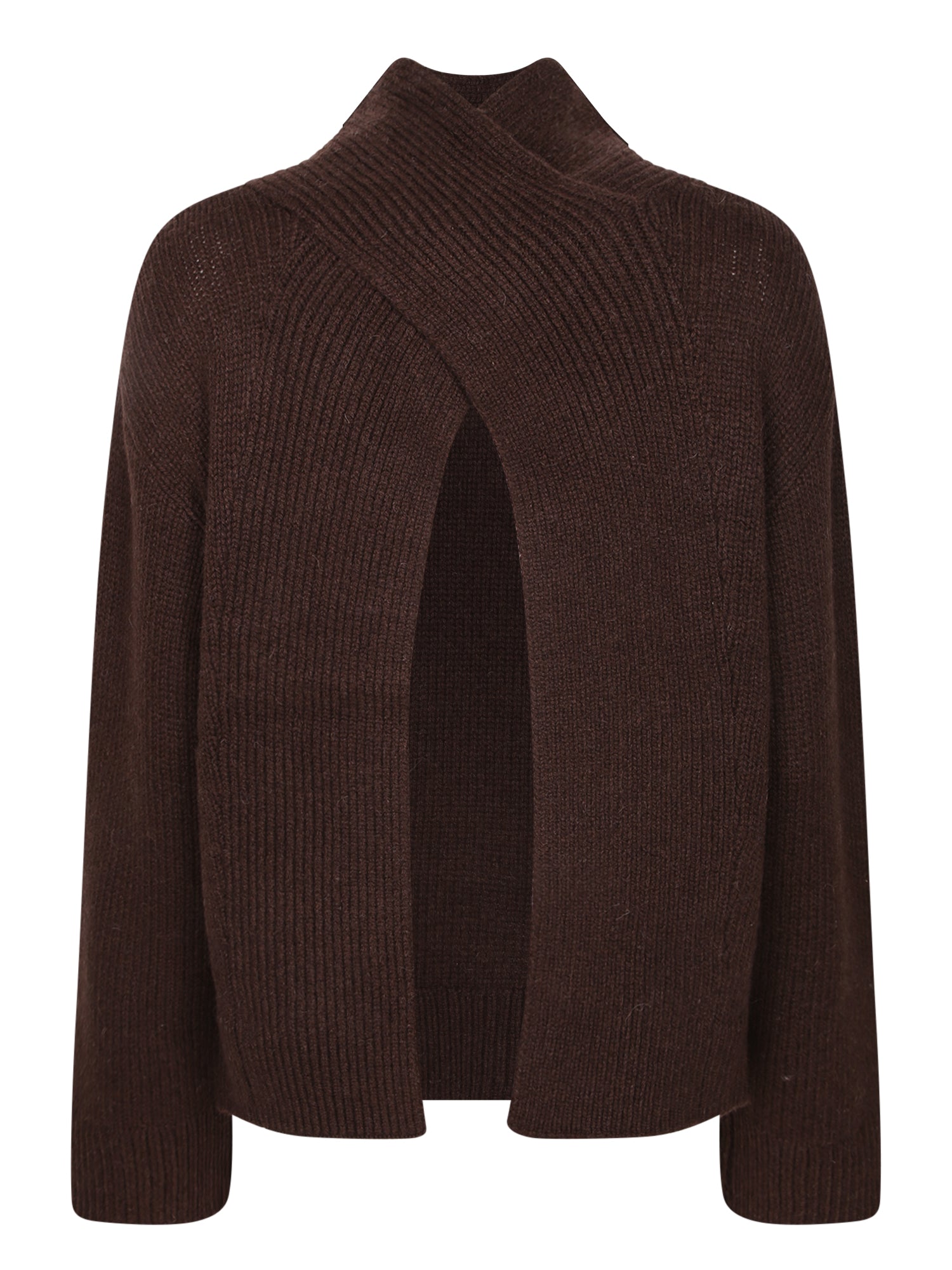Brown Open Back Sweater – DELL'OGLIO