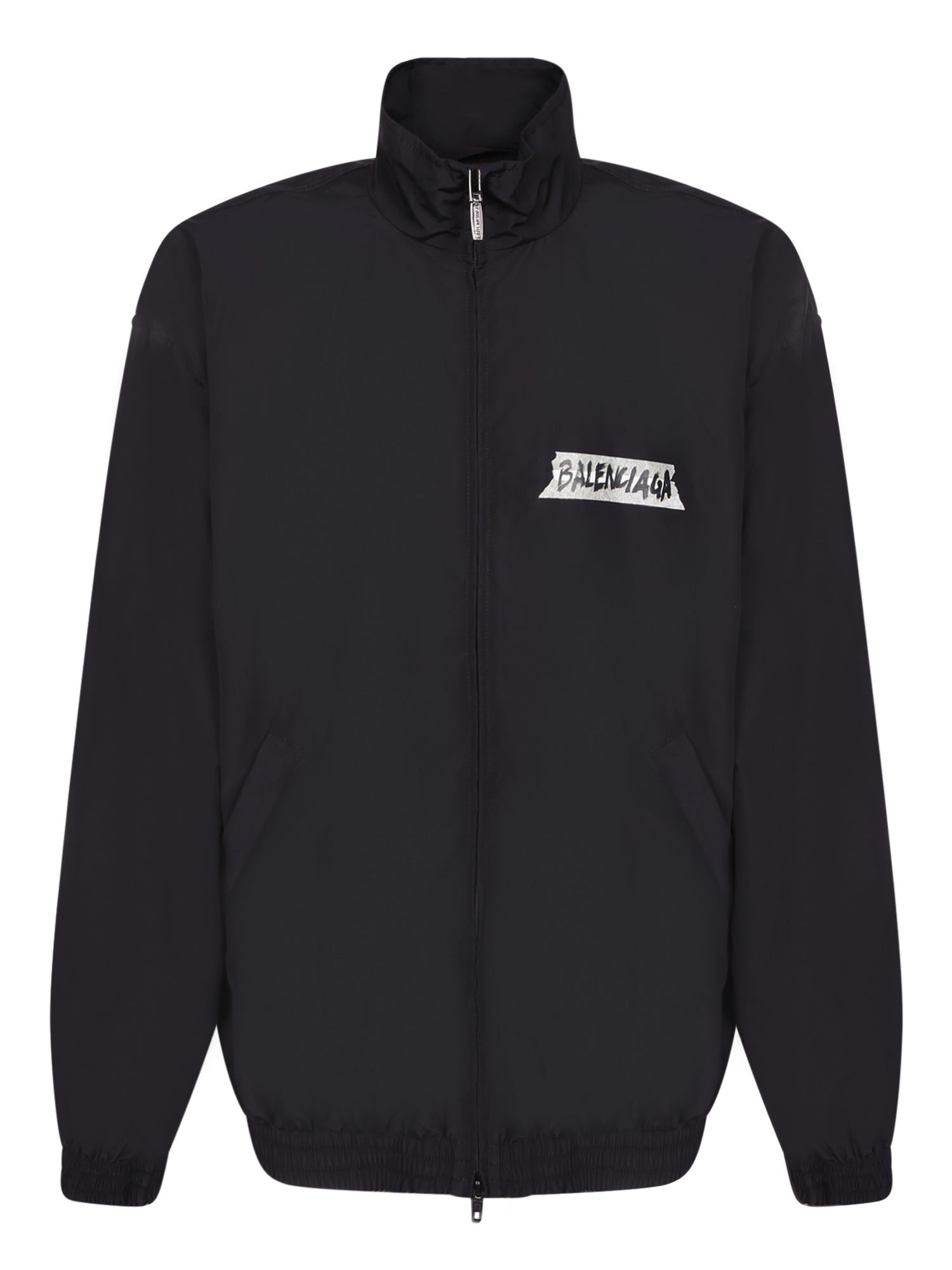 Black Tech Logo Label Jacket – DELL'OGLIO