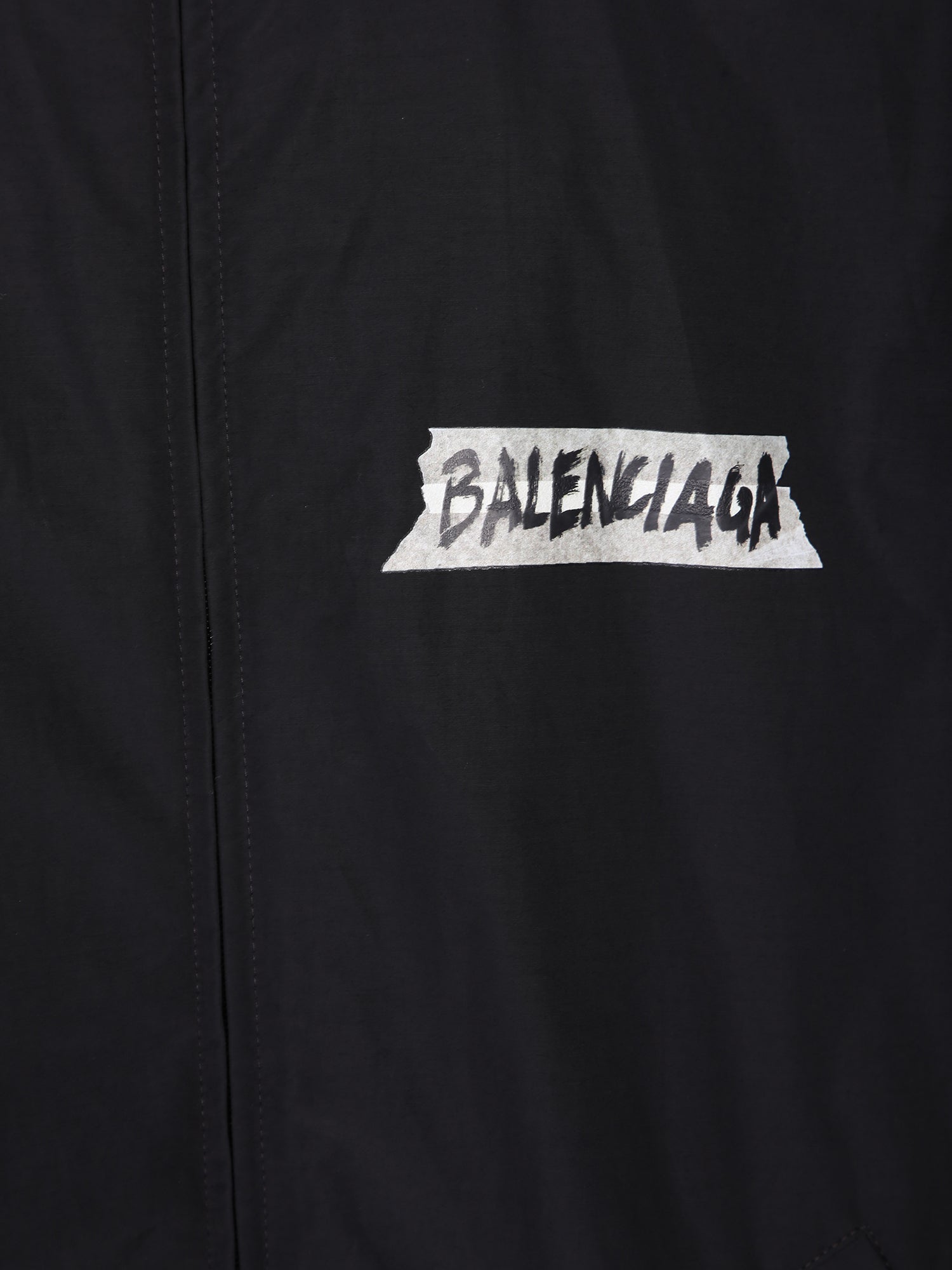 Black Tech Logo Label Jacket – DELL'OGLIO