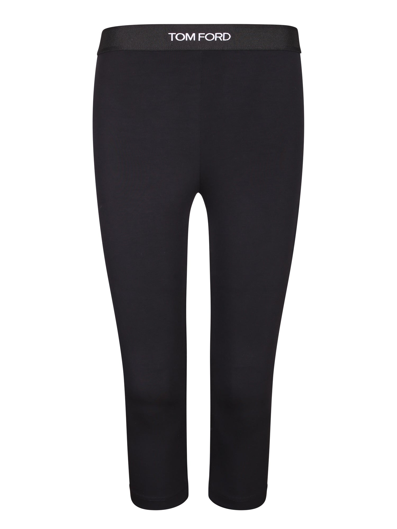 Black Modal Yoga Leggings with Logo – DELL'OGLIO