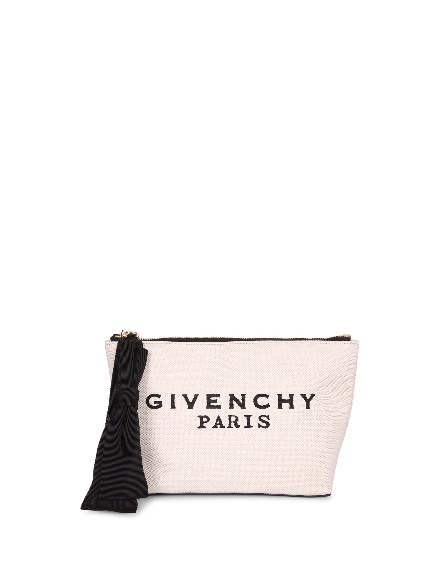 Logo Canvas' Pouch in Black and White – DELL'OGLIO