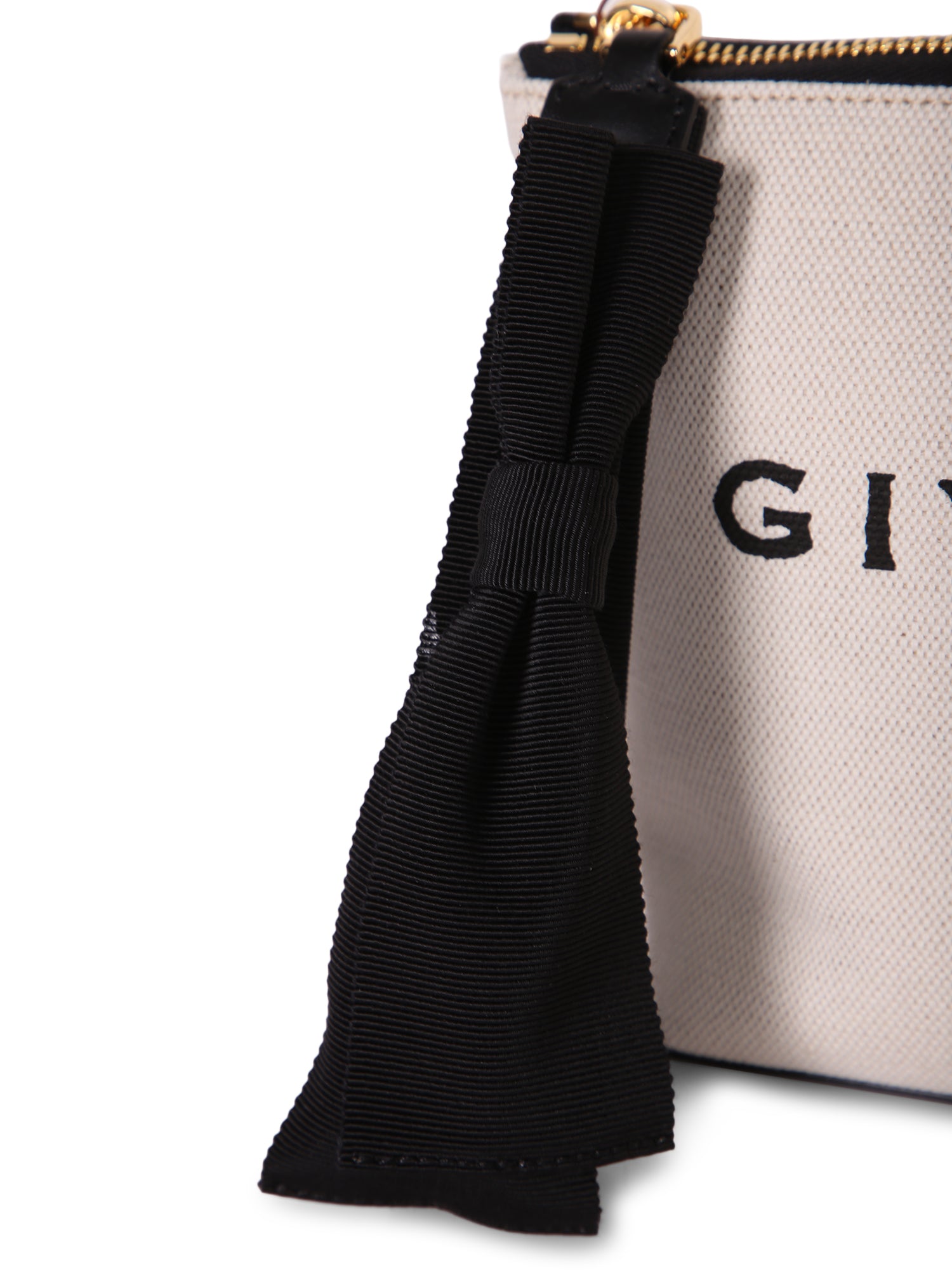 Logo Canvas' Pouch in Black and White – DELL'OGLIO