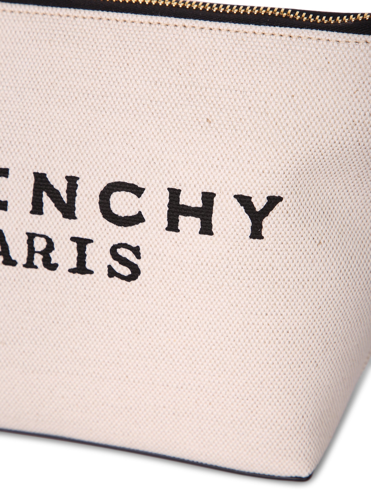 Logo Canvas' Pouch in Black and White – DELL'OGLIO